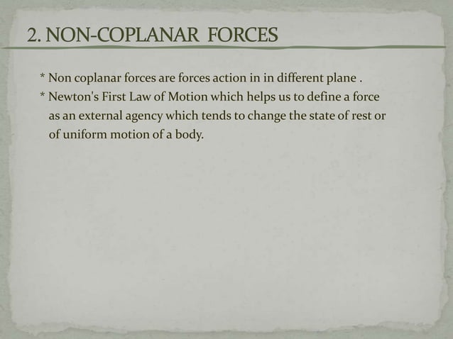 3 non coplanar | PPTX