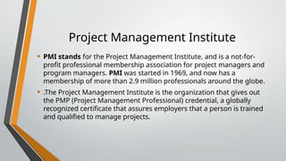 Introduction to Program Management Tools | PPTX