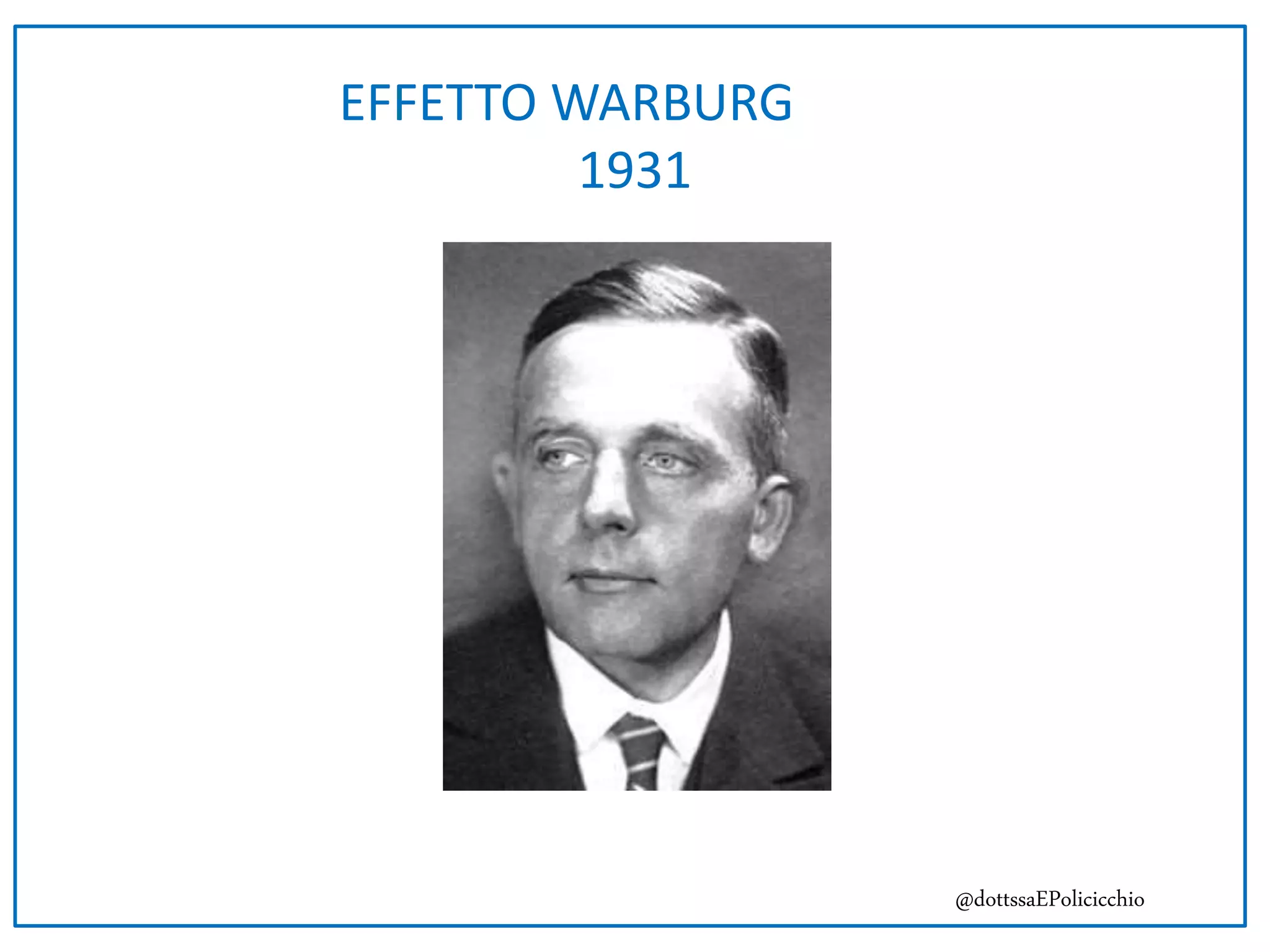 Warburg Effect 1931 | PPT