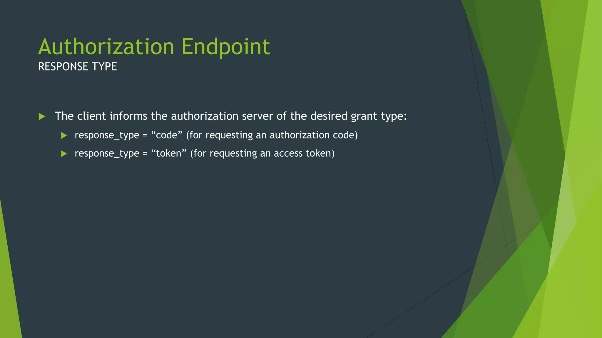 (3) OAuth 2.0 Protocol Endpoints | PPTX