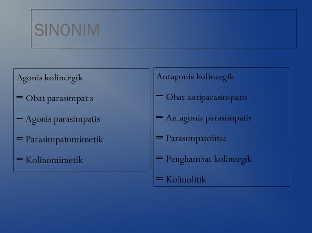 (3) obat obat kolinergik | PPT