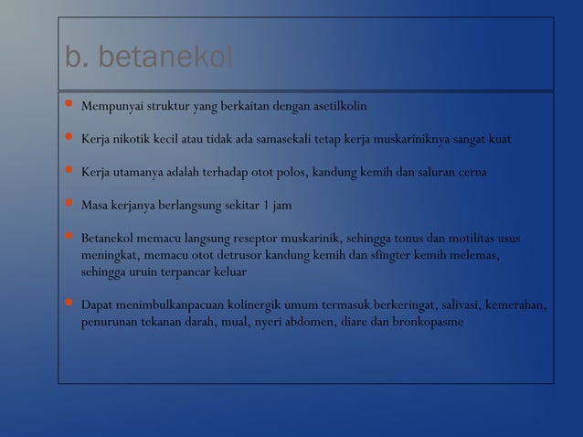 (3) obat obat kolinergik | PPT