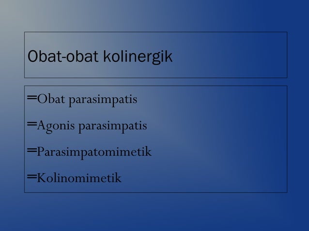 (3) obat obat kolinergik | PPT