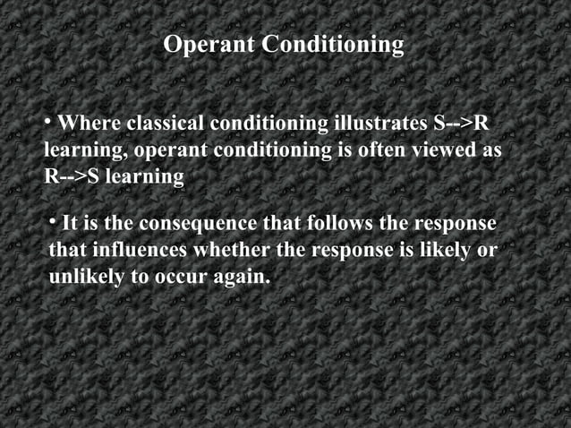 operant conditioning | PPT | Education