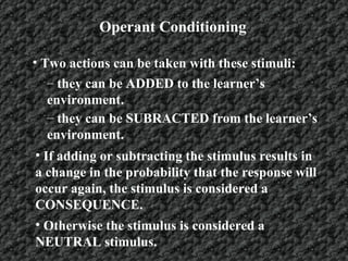 operant conditioning | PPT