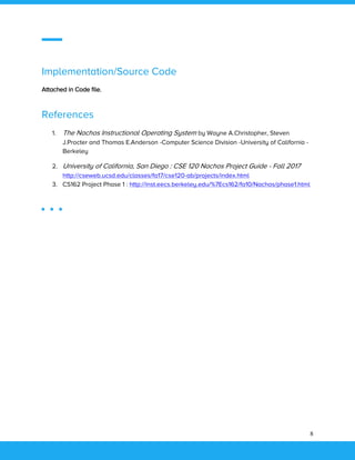 Operating system NachOS | PDF