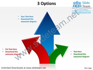 3 options powerpoint slides presentation diagrams templates | PPT