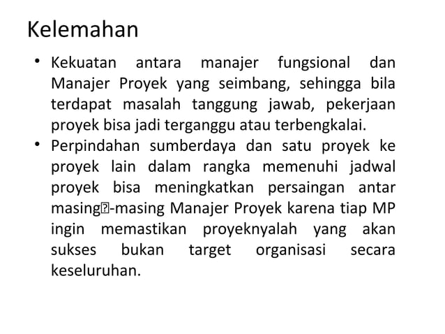 3 organisasi proyek | PPT