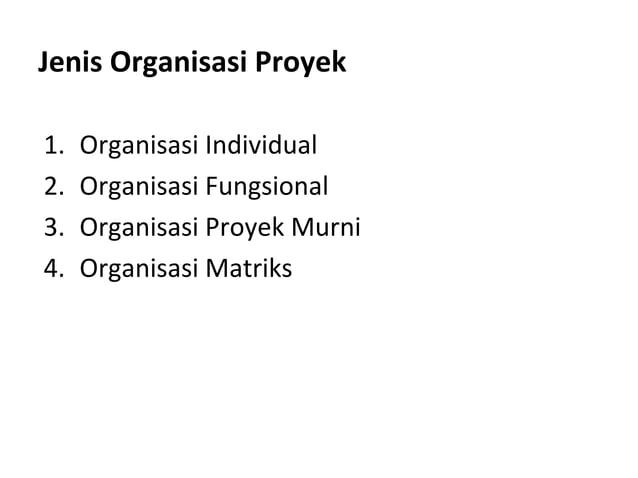 3 organisasi proyek | PPT