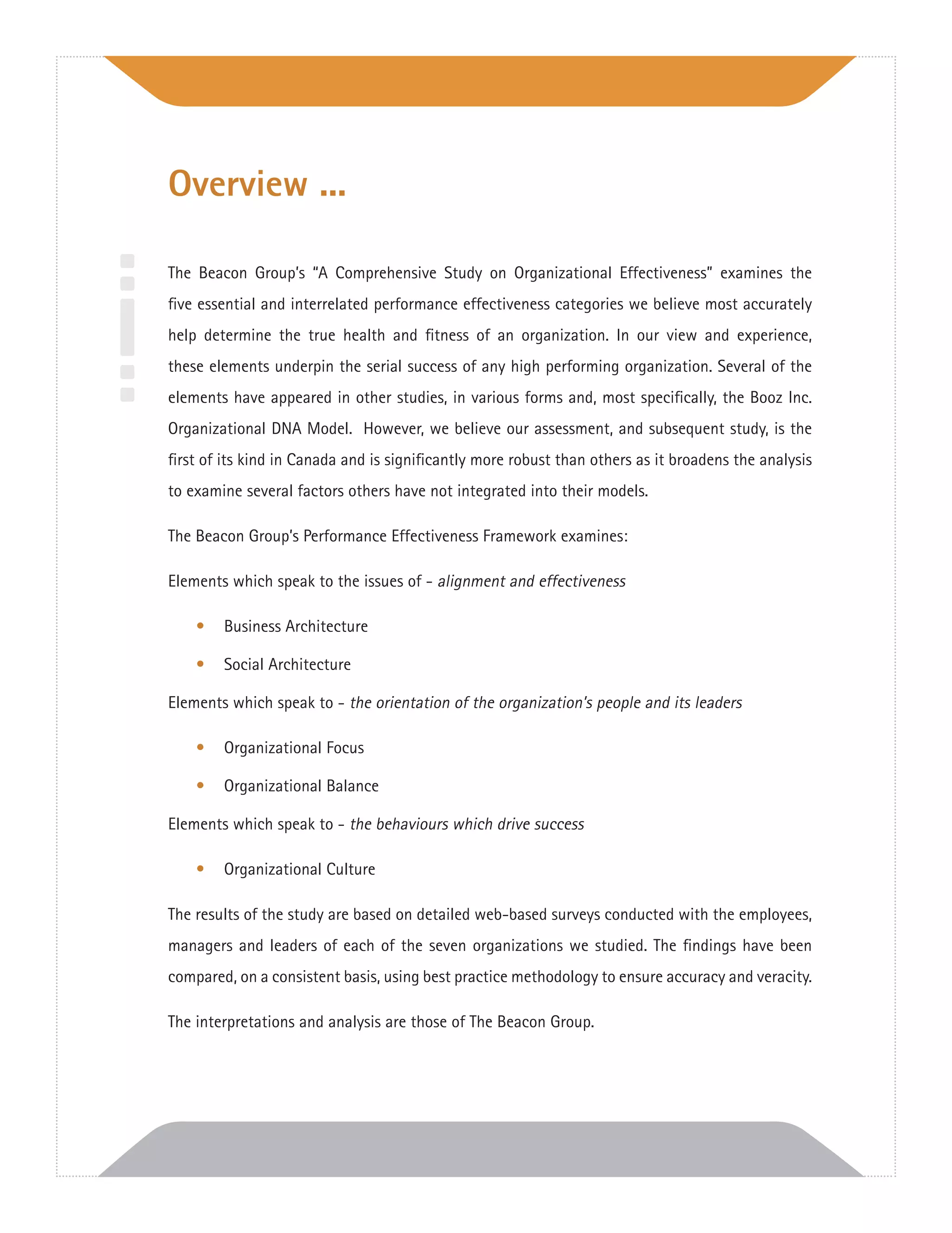 3 organizational effectiveness report | PDF | Large Business | Business