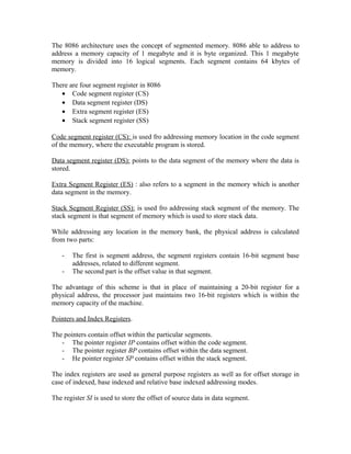 3 organization of intel 8086 | PDF