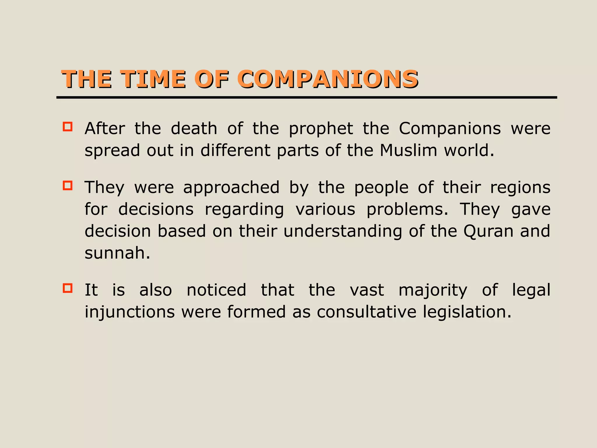 Origin&Development of Usul al Fiqh | PPT