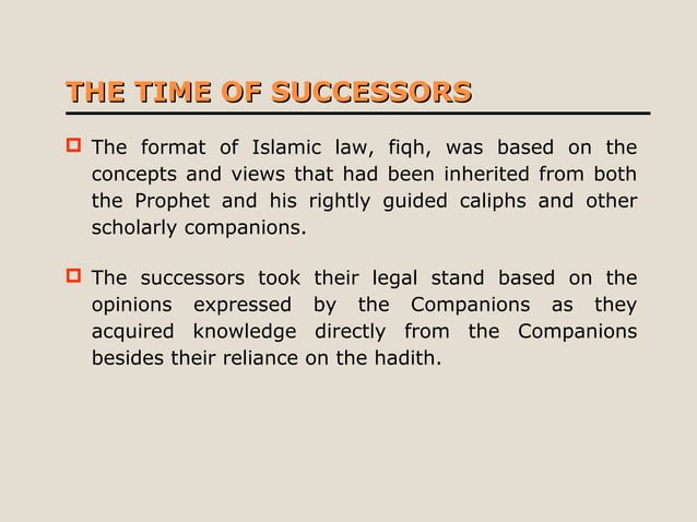 Origin&Development of Usul al Fiqh | PPT | Islam | Religion & Spirituality