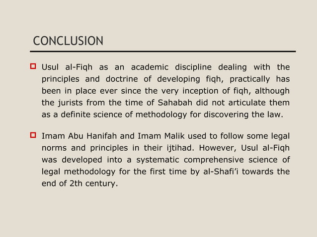 Origin&Development of Usul al Fiqh | PPT | Islam | Religion & Spirituality