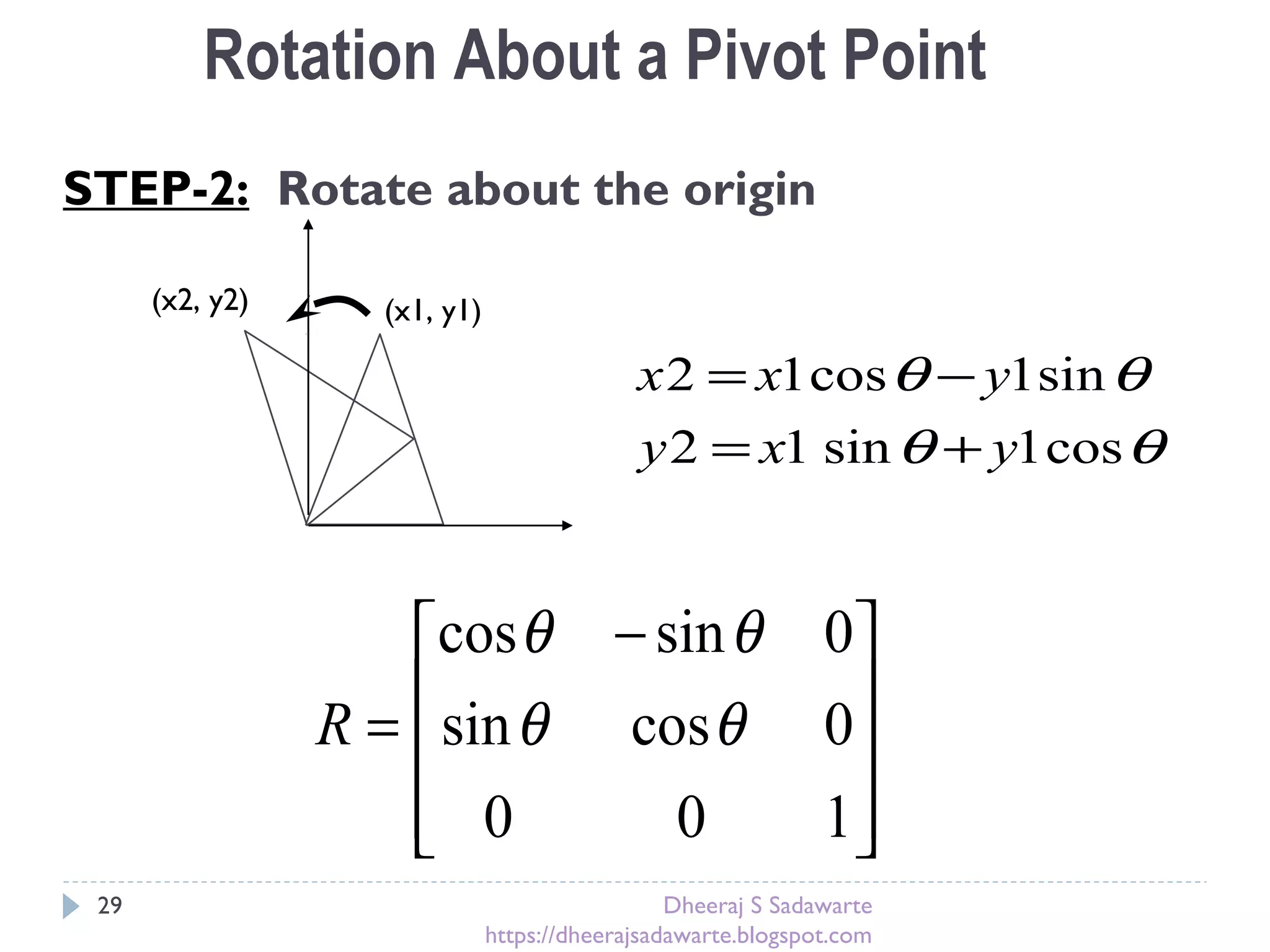 Overview of 2D and 3D Transformation | PPS