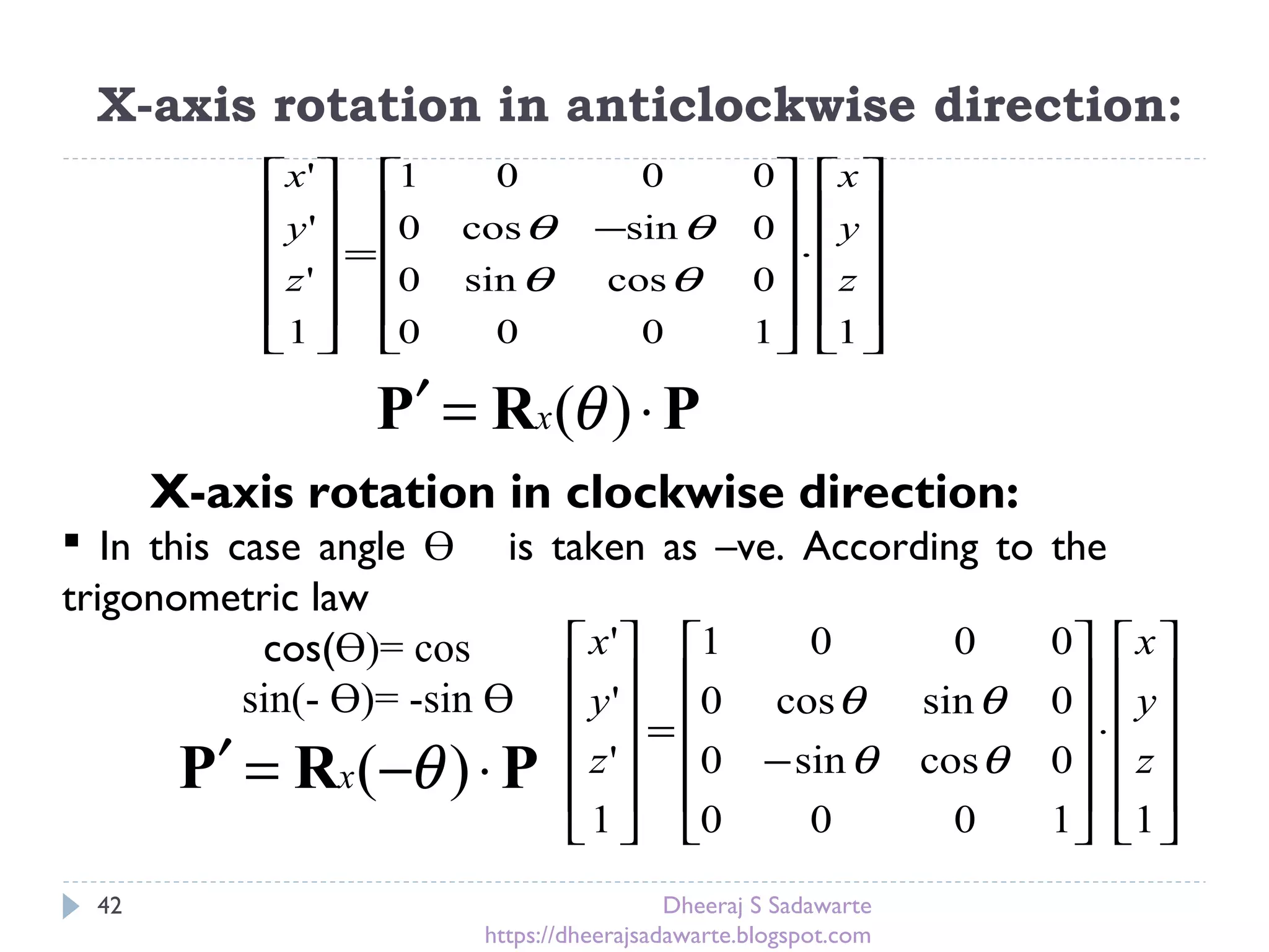Overview of 2D and 3D Transformation | PPS
