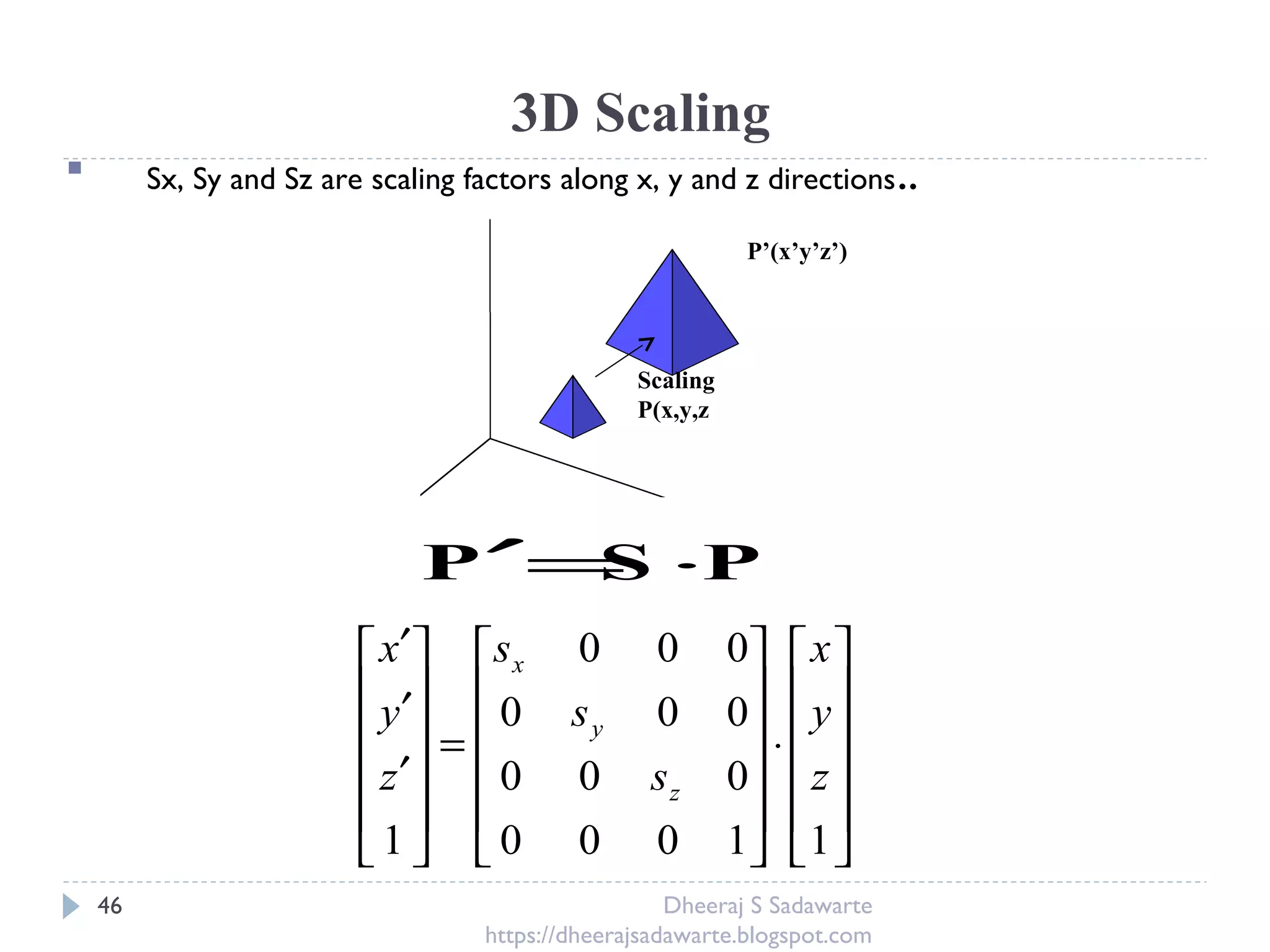 Overview of 2D and 3D Transformation | PPS