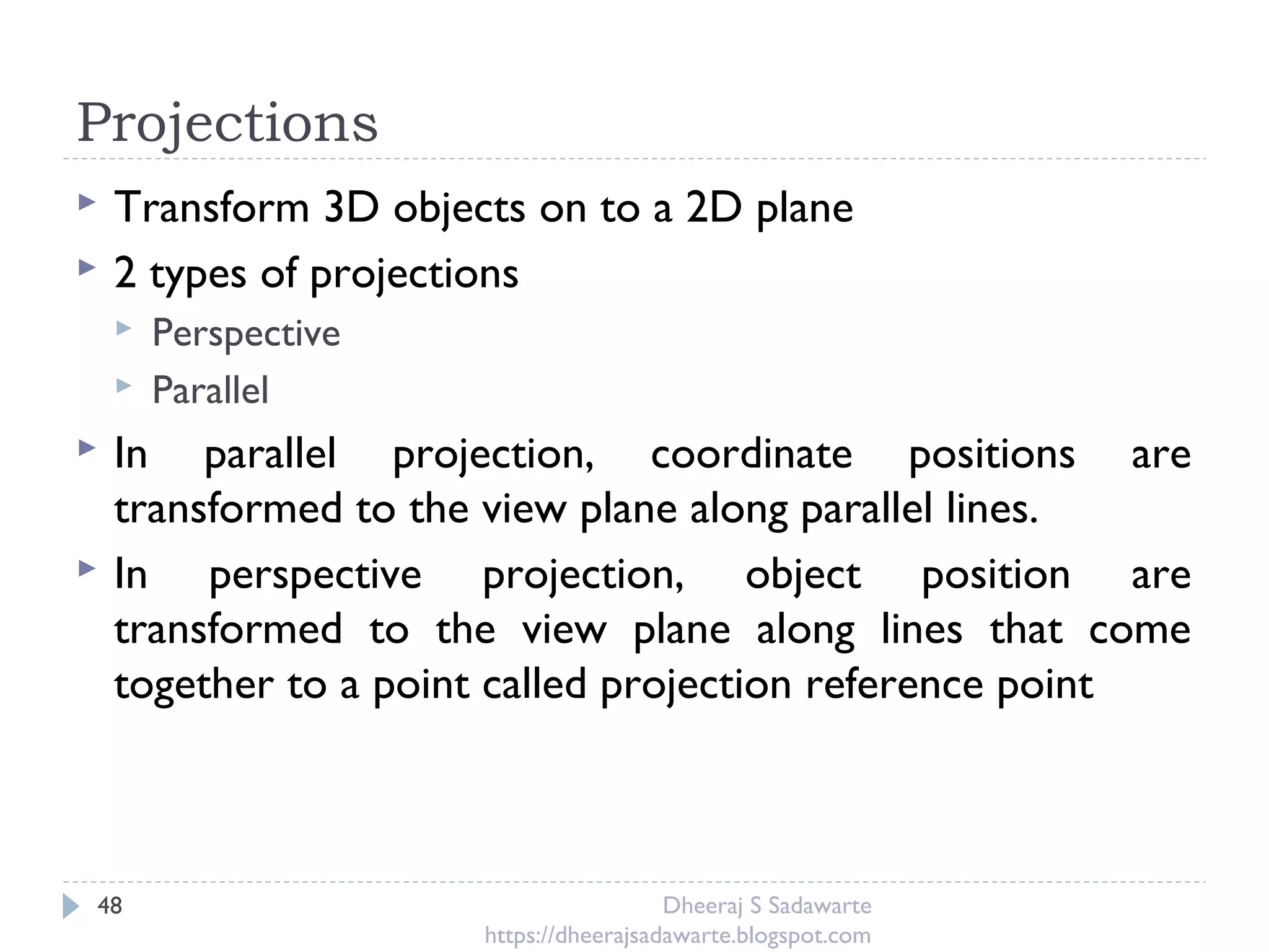 Overview of 2D and 3D Transformation | PPS | Geography | Science