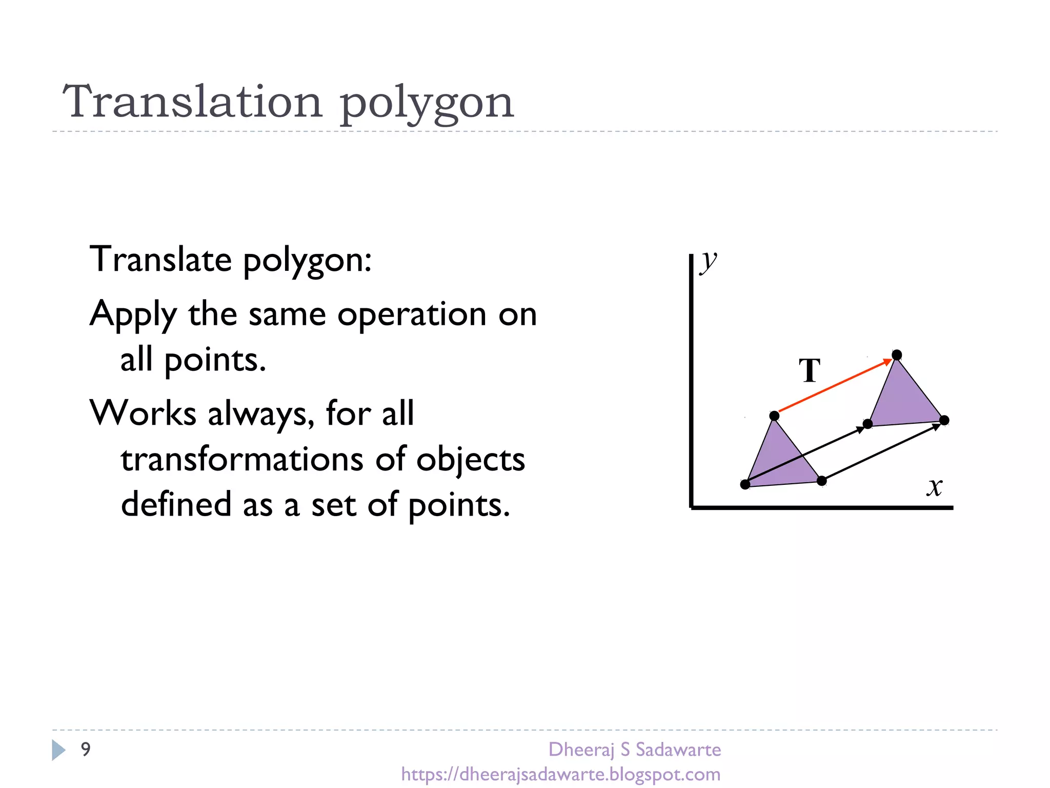 Overview of 2D and 3D Transformation | PPS