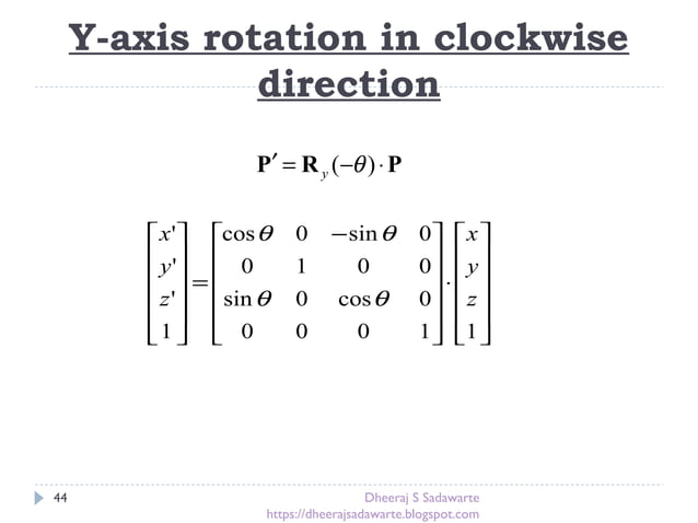 Overview of 2D and 3D Transformation | PPS | Geography | Science