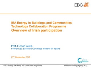 IEA Energy in Buildings and Communities Technology Collaboration ...