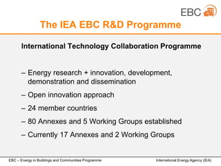 IEA Energy in Buildings and Communities Technology Collaboration ...