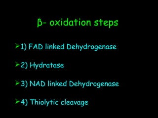 Oxidation Fatty Acids | PPT