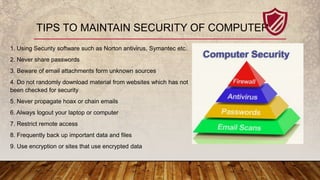 Security threats and safety measures | PPTX