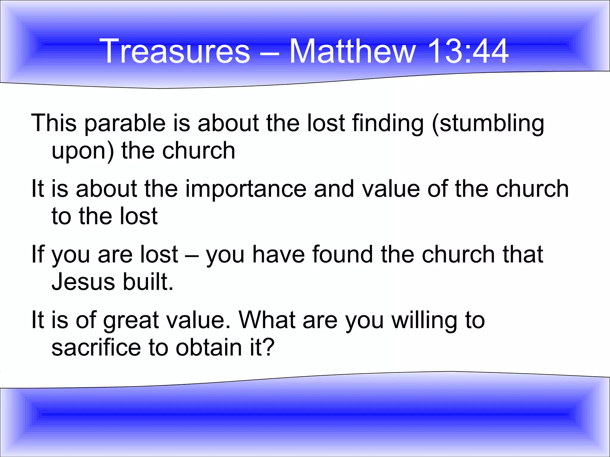 3 parables | PPT