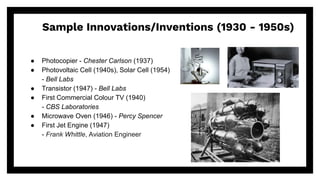 Three Paradigms in Innovation Theory | PPTX