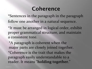 Eng7 paragraph | PPT