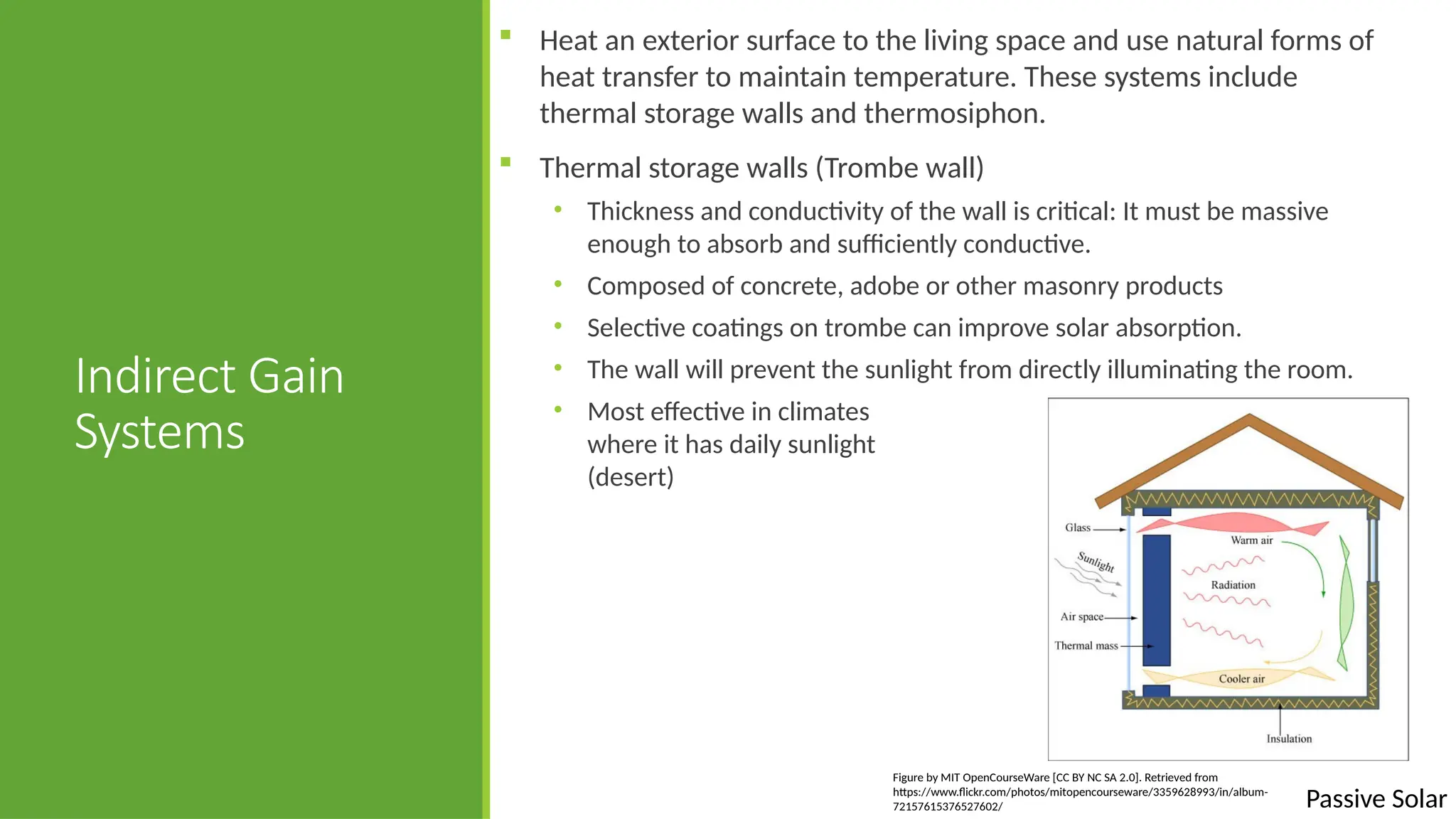 Passive Solar energy system (solar heating) | PPTX