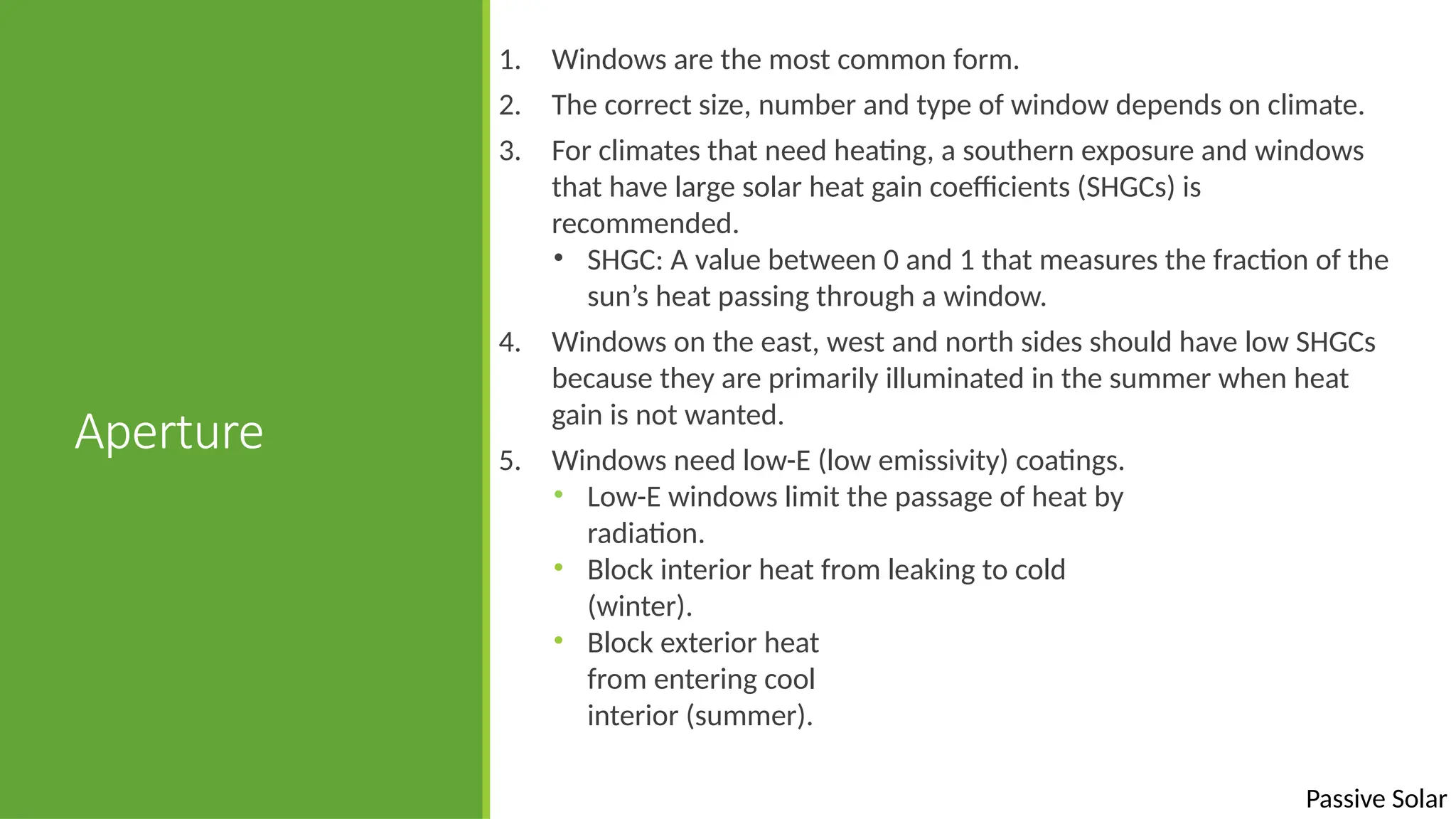 Passive Solar energy system (solar heating) | PPTX