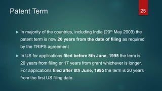 PATENTING: AN OVERVIEW | PPTX