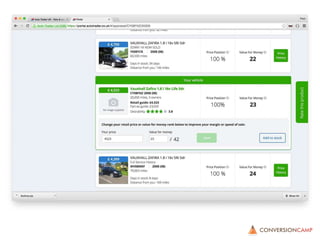 Conversion Camp: UX Keeping it lean at Autotrader | PPT