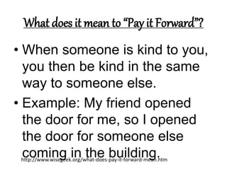 3-Preschool Pay it Forward | PPT