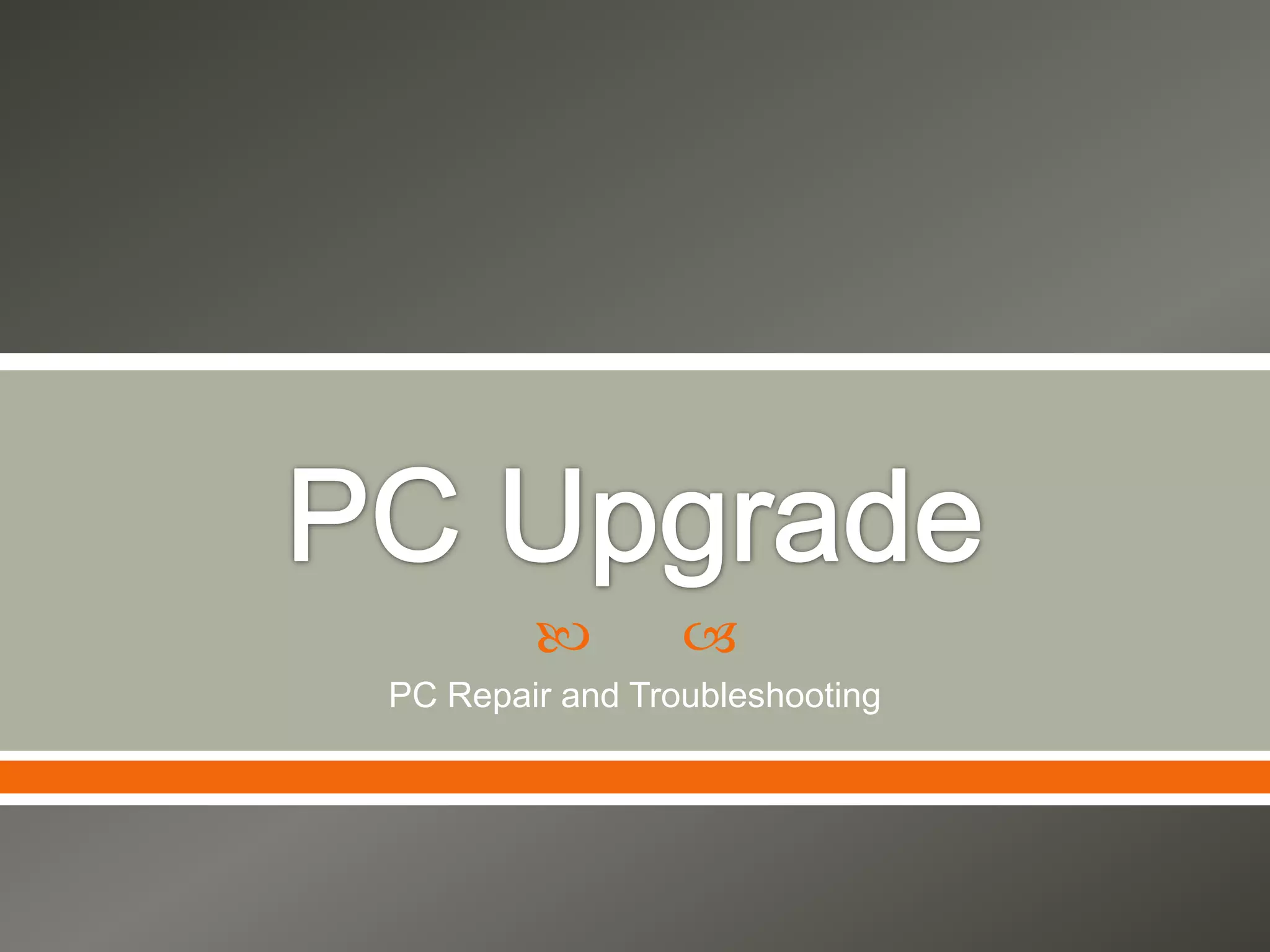 3 pc upgrade | PPTX