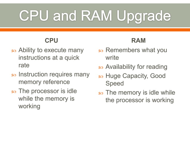 3 pc upgrade | PPTX | Computer Peripherals | Computing