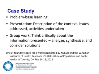 Health Equity Workshop - Case Study | PPTX