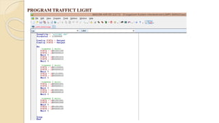 Pembuatan traffict light berbasis ATMega 16 - BascomeAVR | PPT