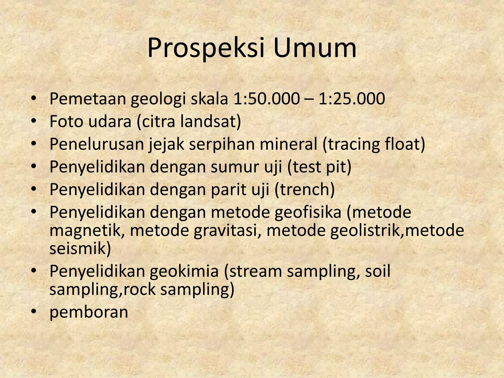 Mata Kuliah Pengantar Teknologi Pertambangan | PPTX