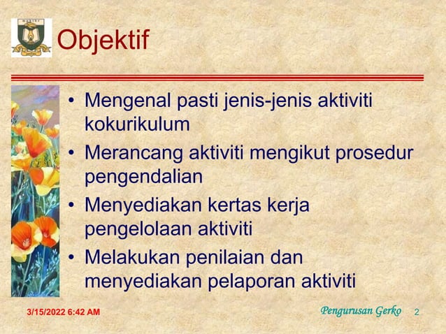 3 pengelolaan aktiviti gerko | PPT