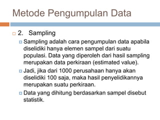 Pertemuan 2 Pengumpulan dan Pengolahan Data.pptx
