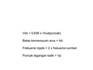 3 Penyearah | PPT | Free Download