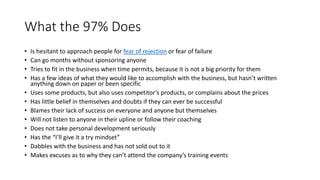 The 3% vs. The 97% in Network Marketing | PPTX