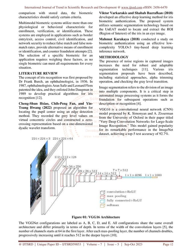 Performance of Hasty and Consistent Multi Spectral Iris Segmentation using Deep Learning | PDF