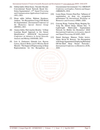 Performance of Hasty and Consistent Multi Spectral Iris Segmentation using Deep Learning | PDF