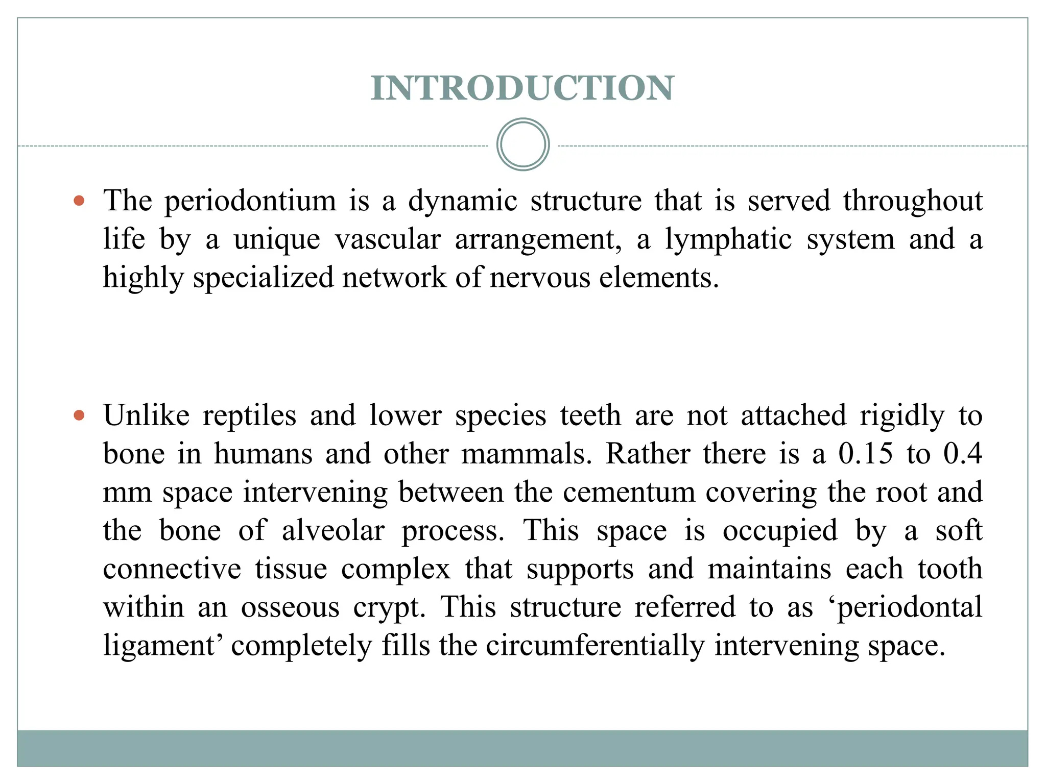 Periodontal ligament, fibers, functions, blood supply | PPT