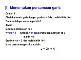 Pembelajaran persamaan garis lurus kelas viii | PPT