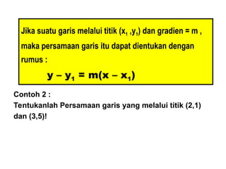 Pembelajaran persamaan garis lurus kelas viii | PPT